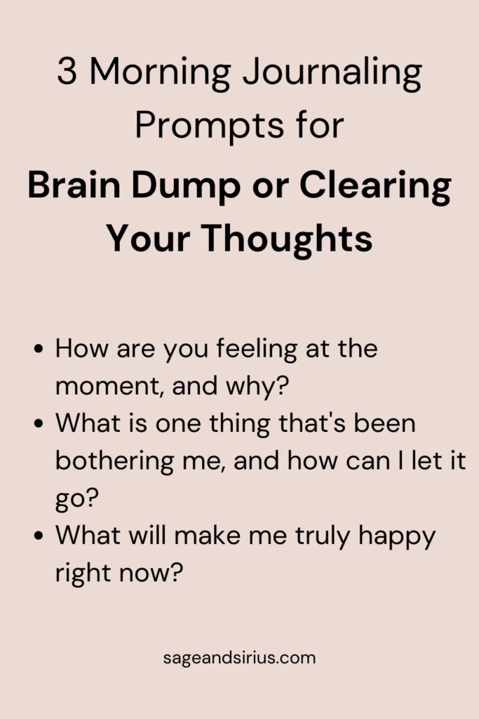 Daily Morning Journal Prompts to Start your day