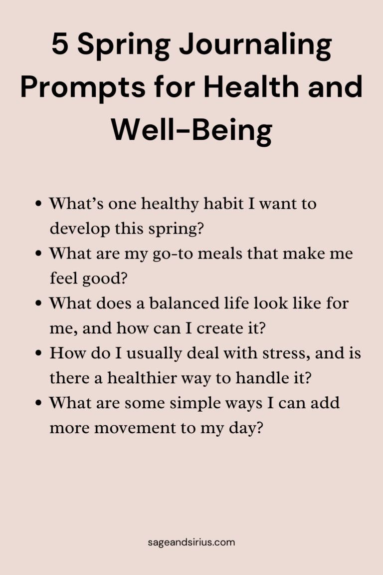 35 Inspiring Spring Journaling Prompts for Personal Growth - Sage and ...