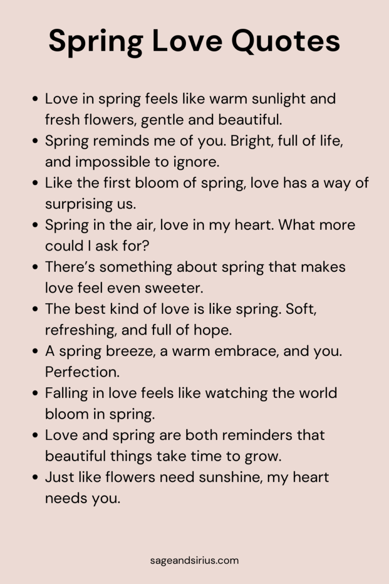 75+ Spring Quotes for Vision Boards and Instagram - Sage and Sirius