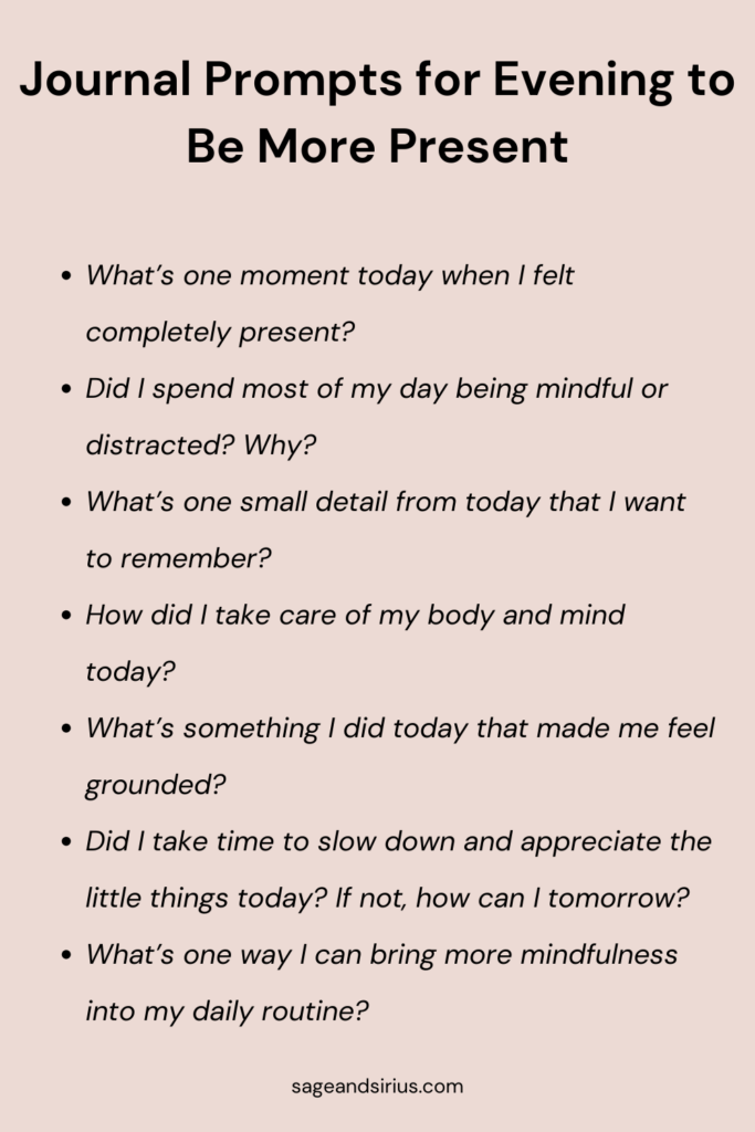 41 Evening Journal Prompts to Reflect and Unwind Before Bed - Sage and ...