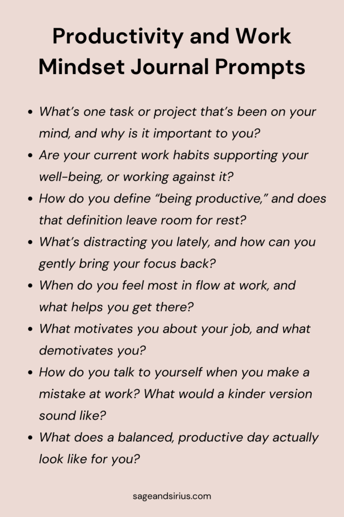 41 Journal Prompts for Work-Life Balance That Actually Help - Sage and ...